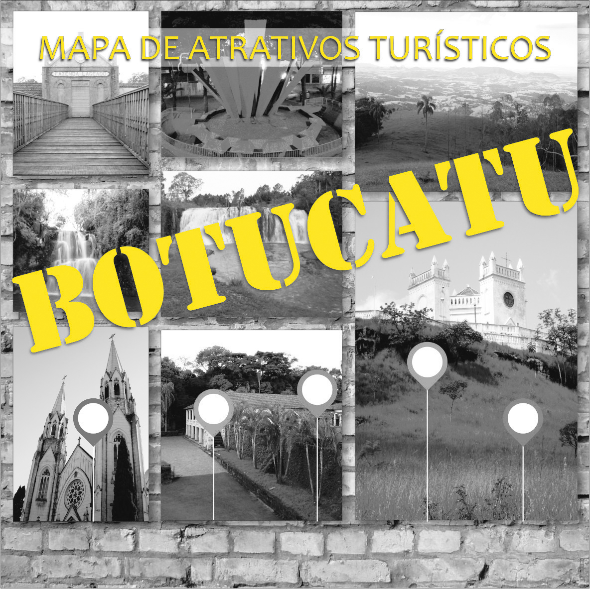 MAPA DE PONTOS TURÍSTICOS – BOTUCATU/SP – Revolteio
